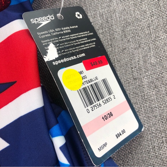 Speedo | Swim | Speedo Red White And Blue Prolt Flyback One Piece ...